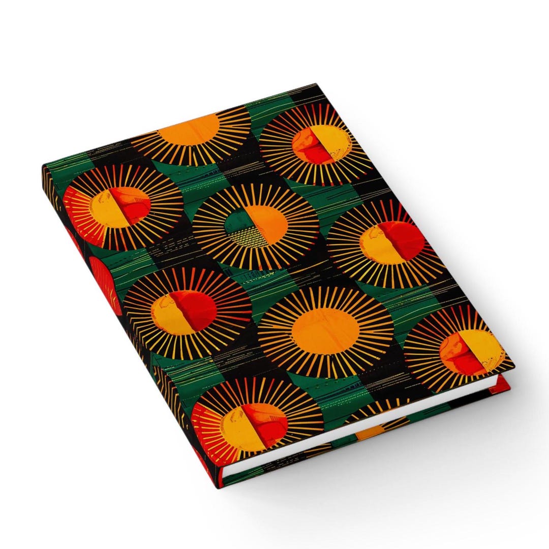 Sunburst Pattern Journal – Afrocentric Notebook – African Textile ...