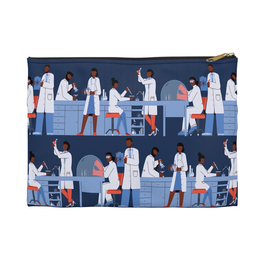 Black Scientists Pouch African American Zipper Bag Small Travel ...