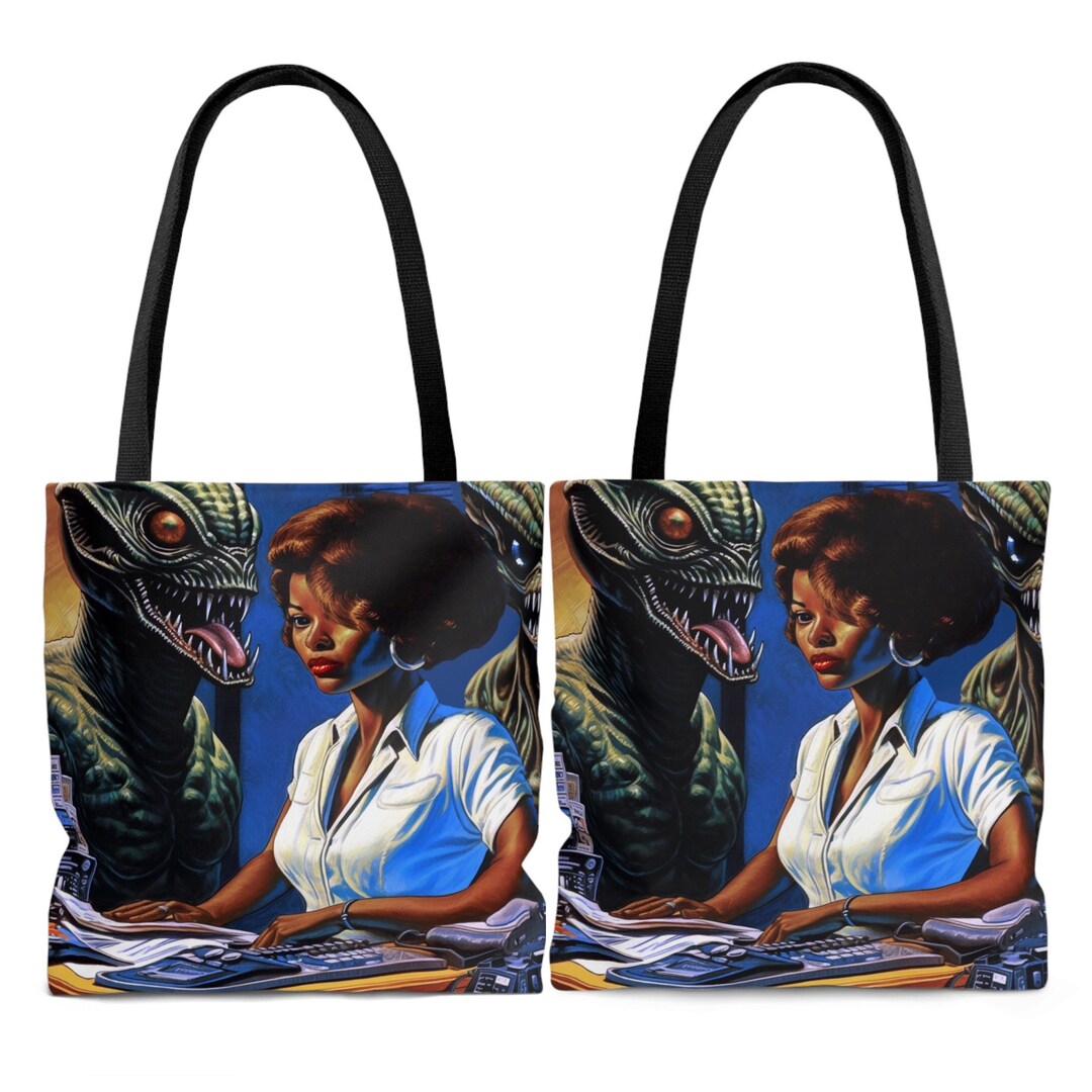 Alien Corporate Tote Bag African American Afro Sci Fi Afrofuturism Bag ...