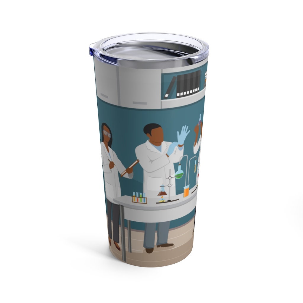 Science Lab Tumbler Black Scientists 20oz Travel Mug - Etsy