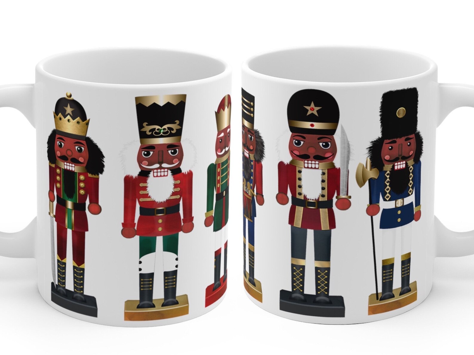 Nutcracker Mug Christmas Mug Holiday Coffee Cup Black - Etsy