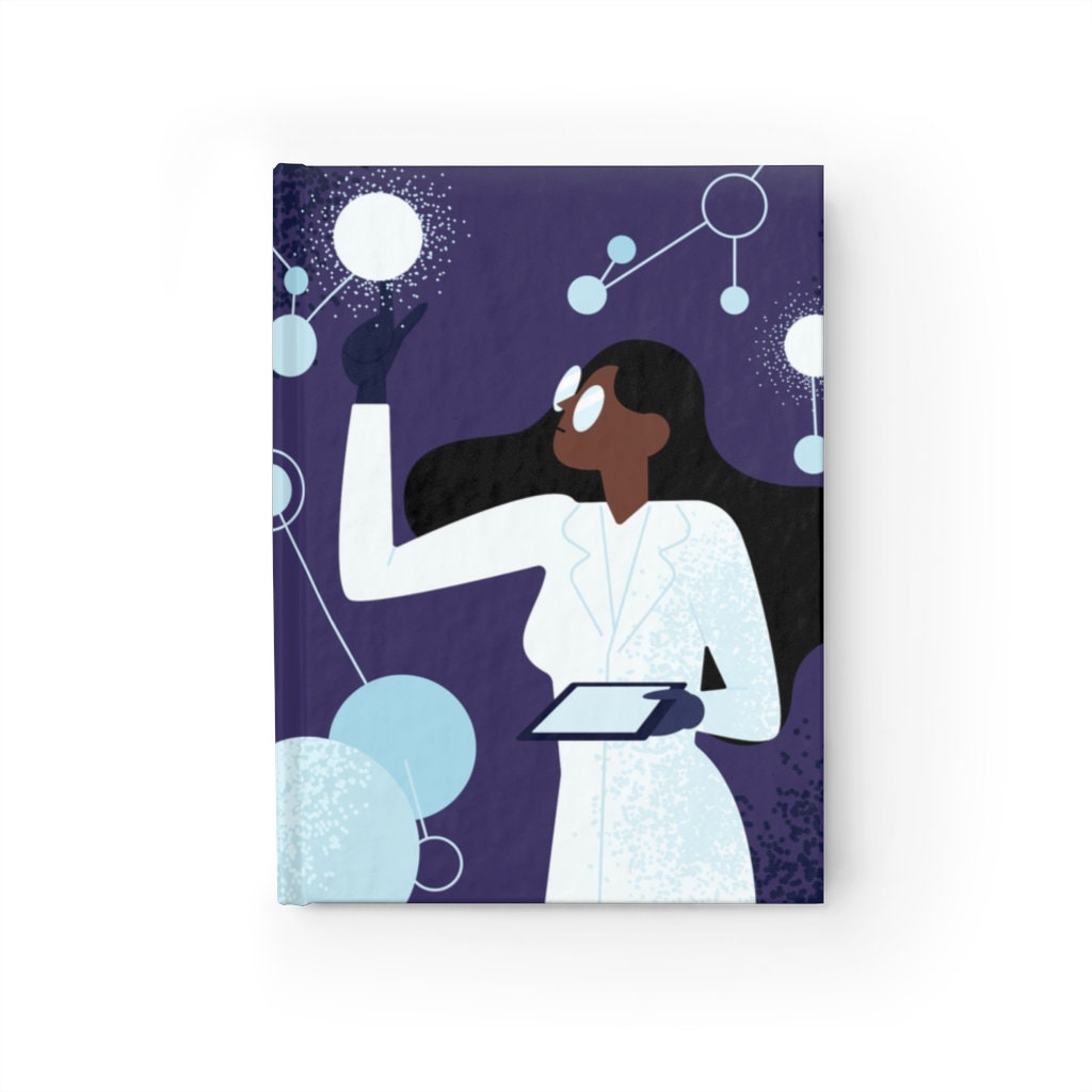 Scientist Gift Journal Ruled Line Science Teacher Black - Etsy
