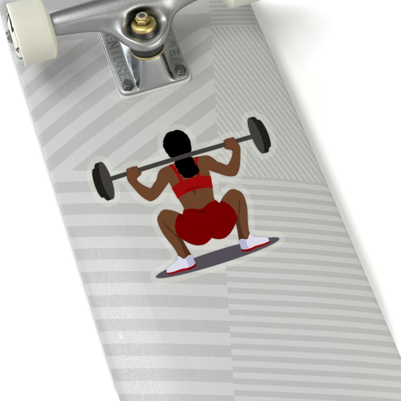 Black Women Squat Sticker Workout Goals Afro Fitness - Etsy