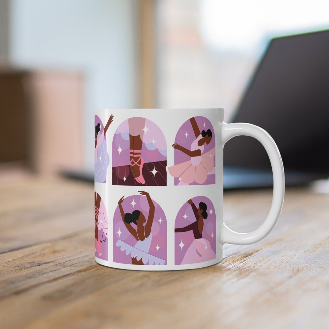 Black Ballerinas Mug Ballet Teacher En Pointe Dancer Gift Performing ...