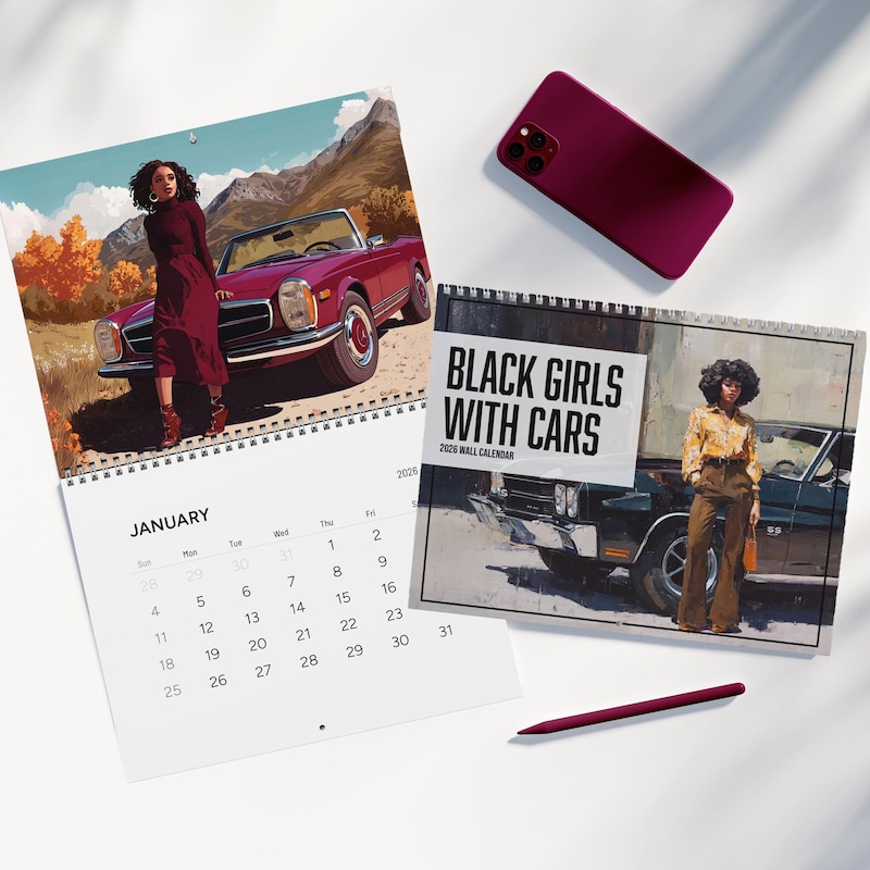 Car Girl Calendar 2026 - Etsy