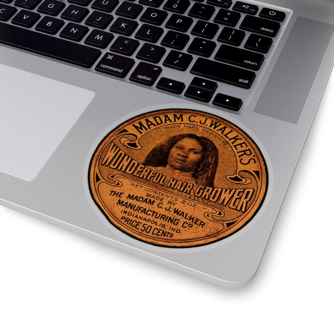 Madam C.J. Walker Sticker – Vintage Beauty Icon – Afro Hair Care ...