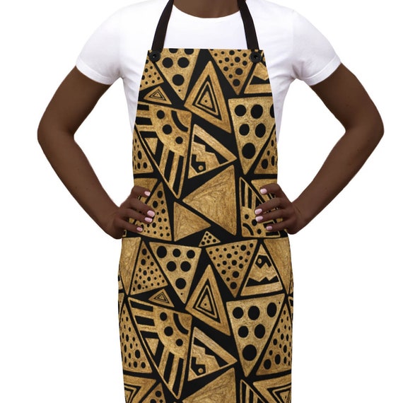 Tribal Triangles Apron Afrocentric Aprons Custom Apron | Etsy