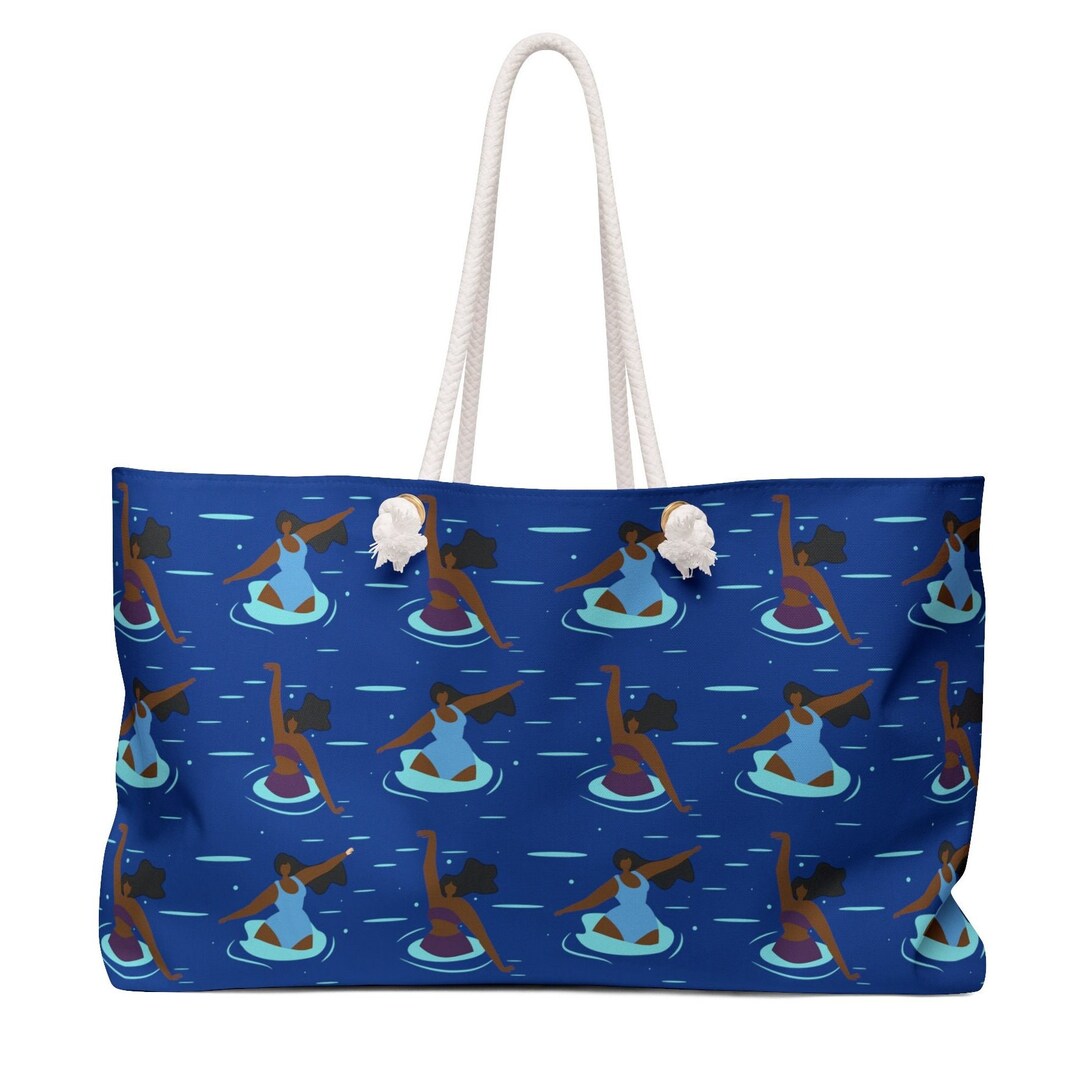 Black Girls Swim Weekender Bag Oversized Tote African American Beach ...