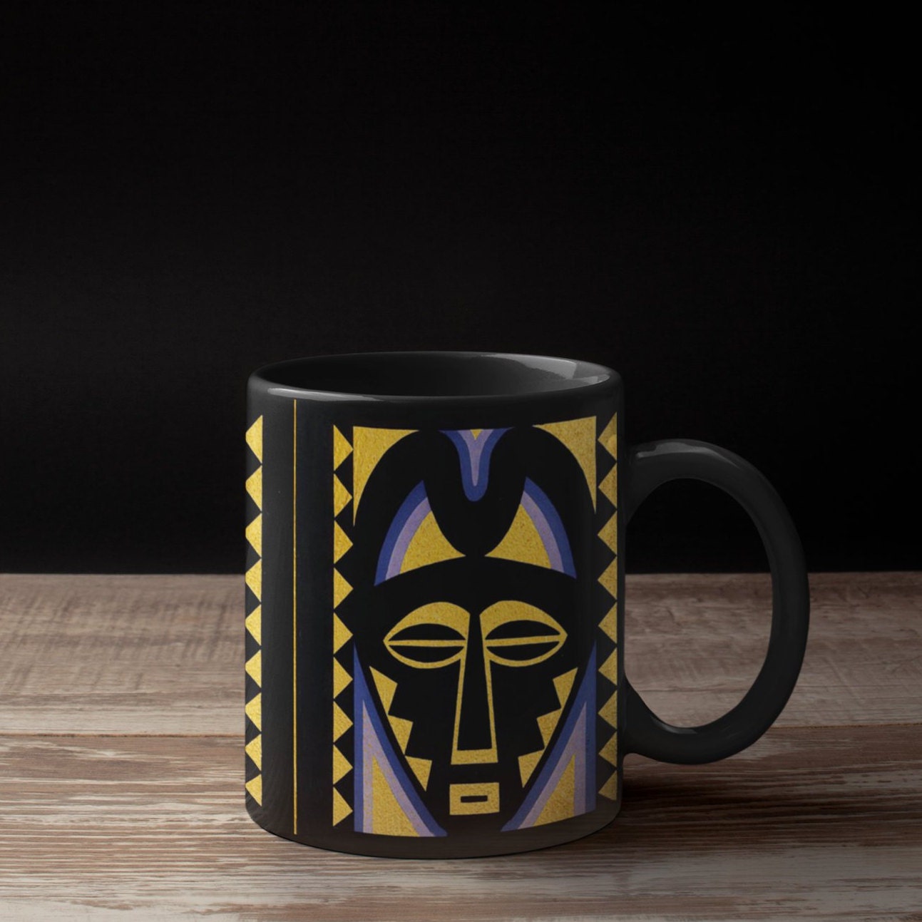 African Inspired Mug Black Owned | Etsy