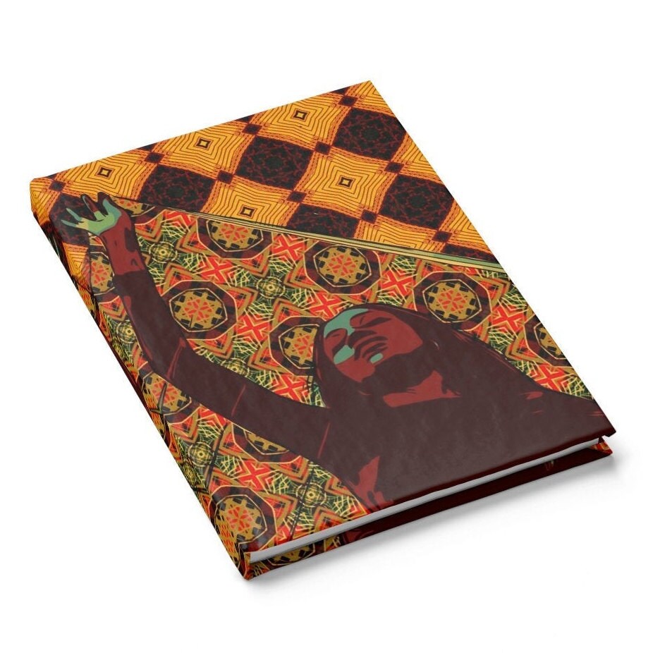 Brown Woman Journal African Prints Writing Journals Gift - Etsy