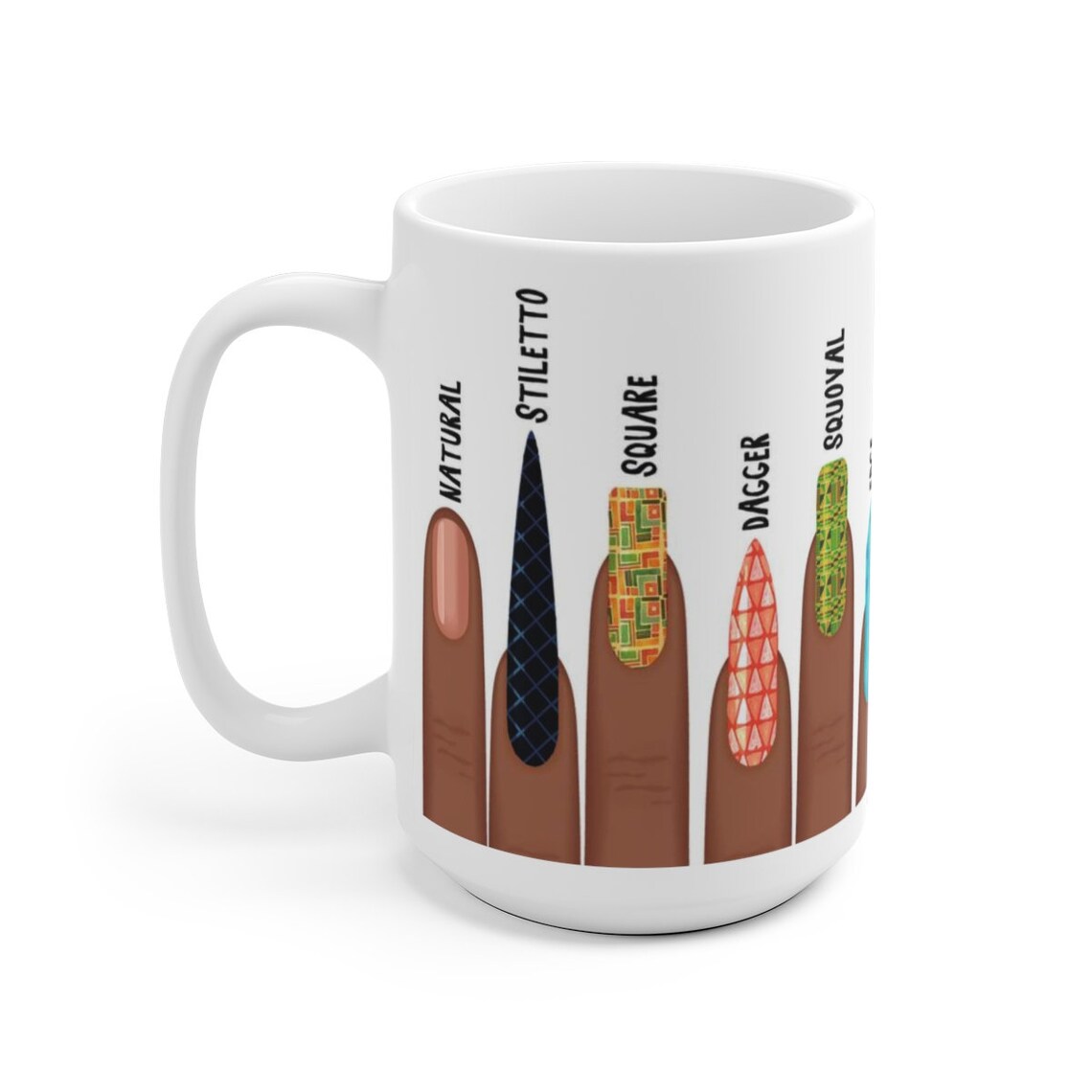 Nail Tech Mug African American Nail Design Art Black | Etsy