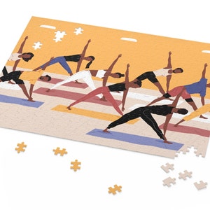 Black People Workout Puzzle Fitness Class African American Jigsaw ...