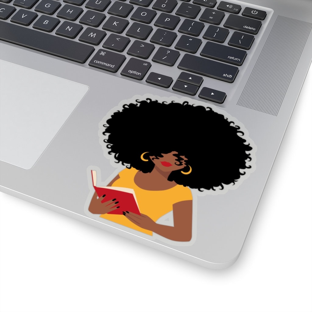Electronics & Accessories Decals & Skins Laptop Afro Woman Vinyl ...