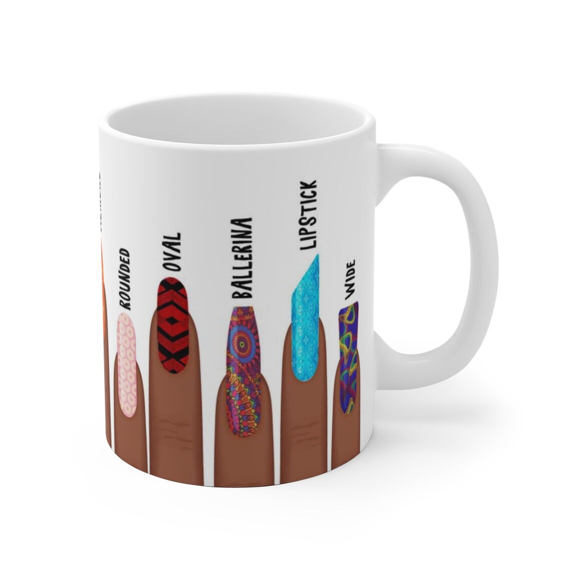 Nail Tech Mug African American Nail Design Art Black | Etsy