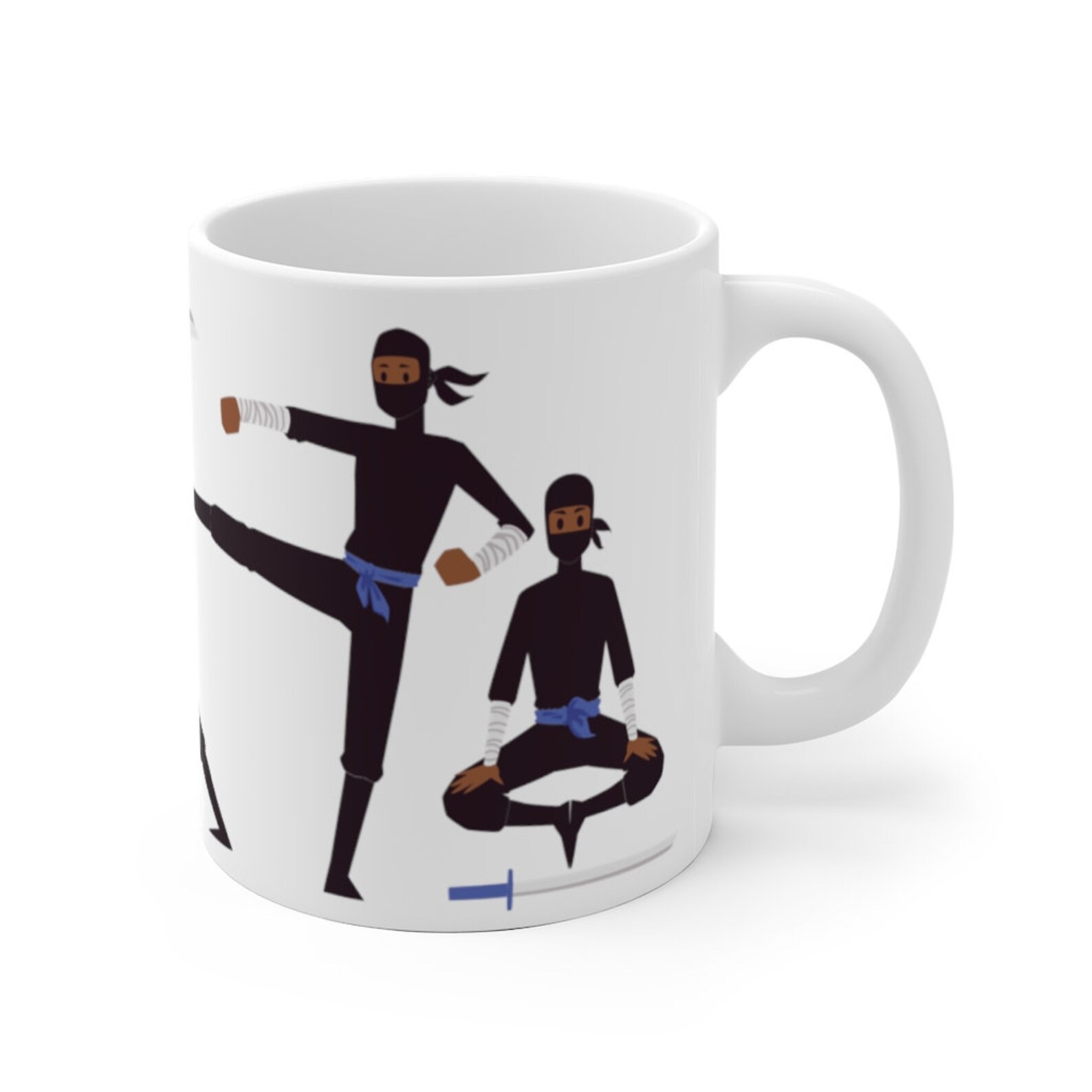 Black Samurai Mug African American Mugs Black Ninja | Etsy