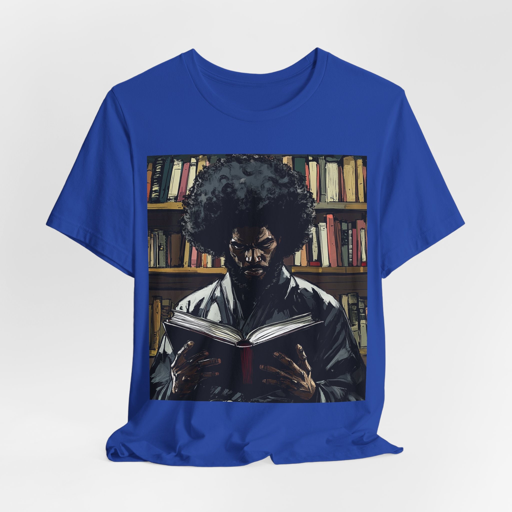 Afro Samurai Scholar T-shirt: Black Man Reading - Bookish Nerd Tee - Etsy