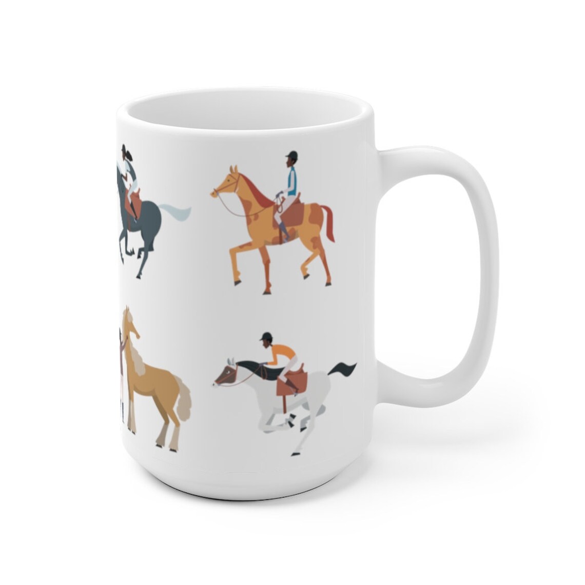 Horseback Riders Mug African American Mugs Horse Art - Etsy