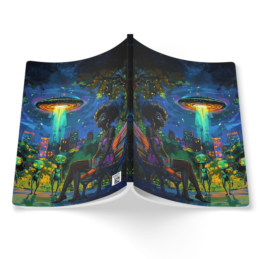 Afrofuturist Alien Encounter Journal: Black Woman Sci-fi Softcover - Etsy