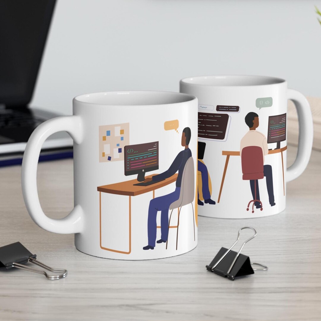 Black Men in Tech Mug – Coding Coffee Cup – Programmer Gift – Software ...