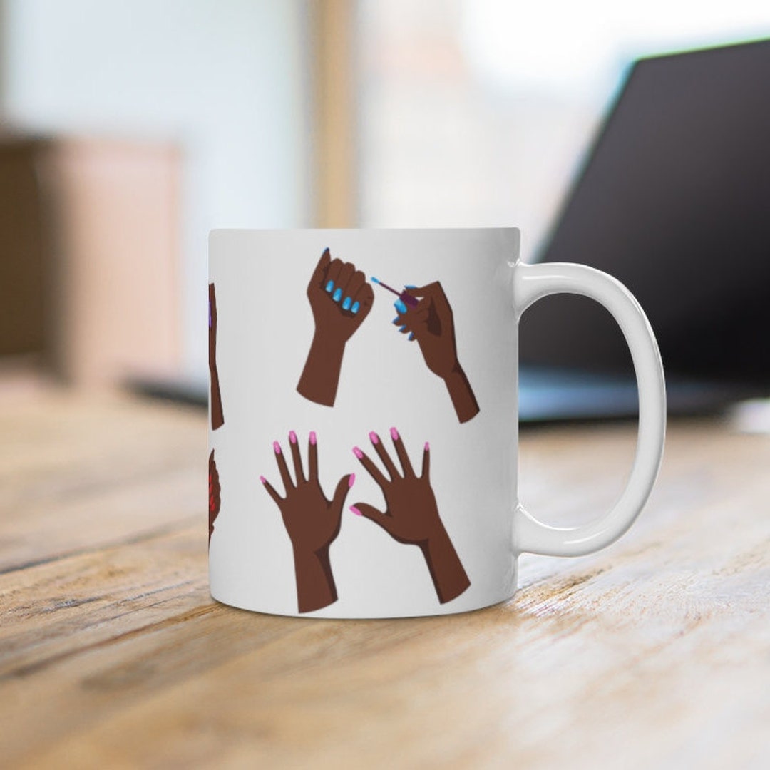 Nail Tech Gift Manicure Mug Gift for Manicurist Beauty Culture Brown ...