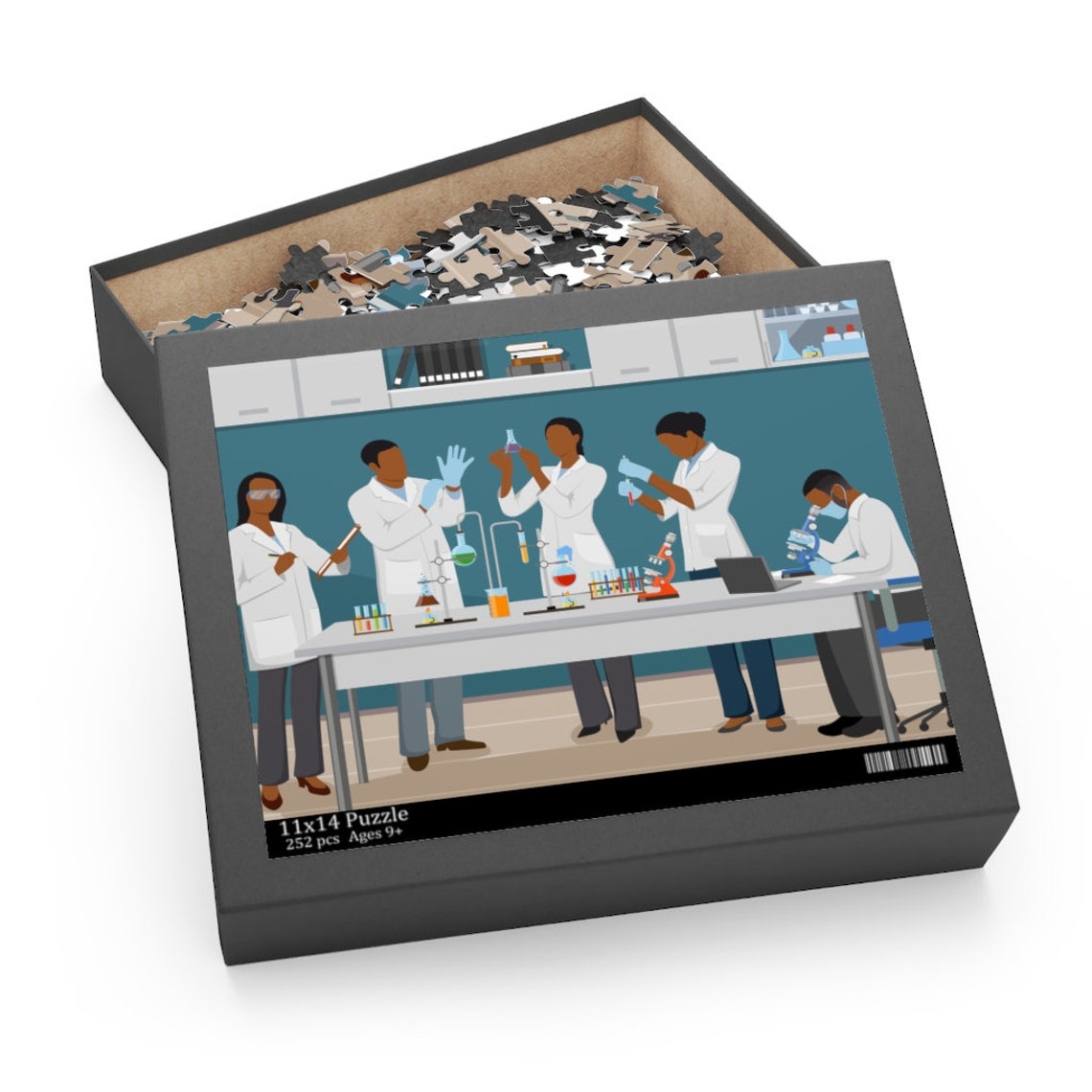 Science Lab Puzzle Black Scientists STEM Jigsaw African - Etsy