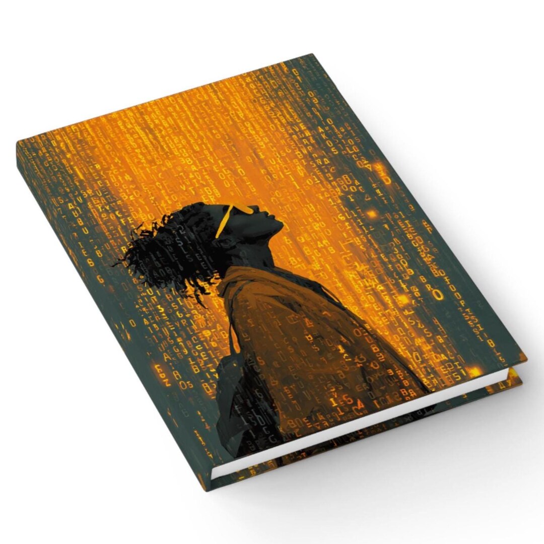 Black Girl Coding Journal | Brown Girl STEM Gift, Golden Computer Code ...