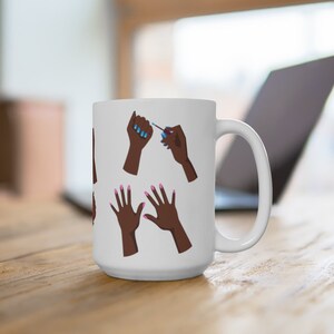 Nail Tech Gift Manicure Mug Gift for Manicurist Beauty Culture Brown ...