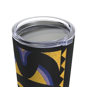 African Mask Travel Mug - Afrocentric 20oz Tumbler - Black Pride Mug ...
