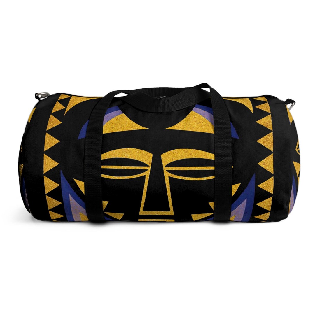 African Mask Duffel Bag: Black Pride Travel Luggage - Etsy