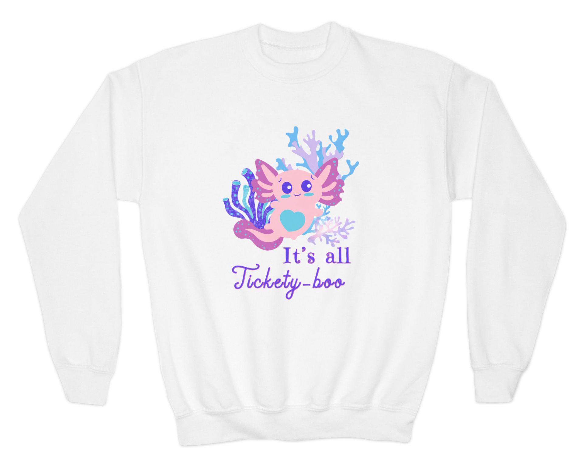 Adorable Axolotl in a Tickety-boo Underwater Graphic Design Kids T ...