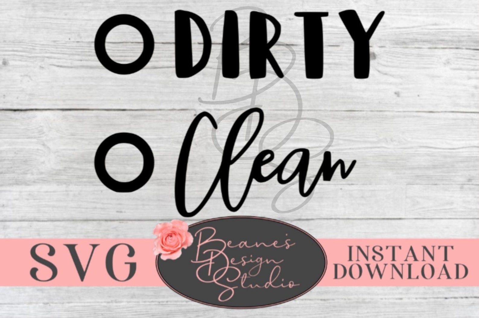 Clean Dirty Dishwasher Decal Design SVG Bundle Dishwasher - Etsy