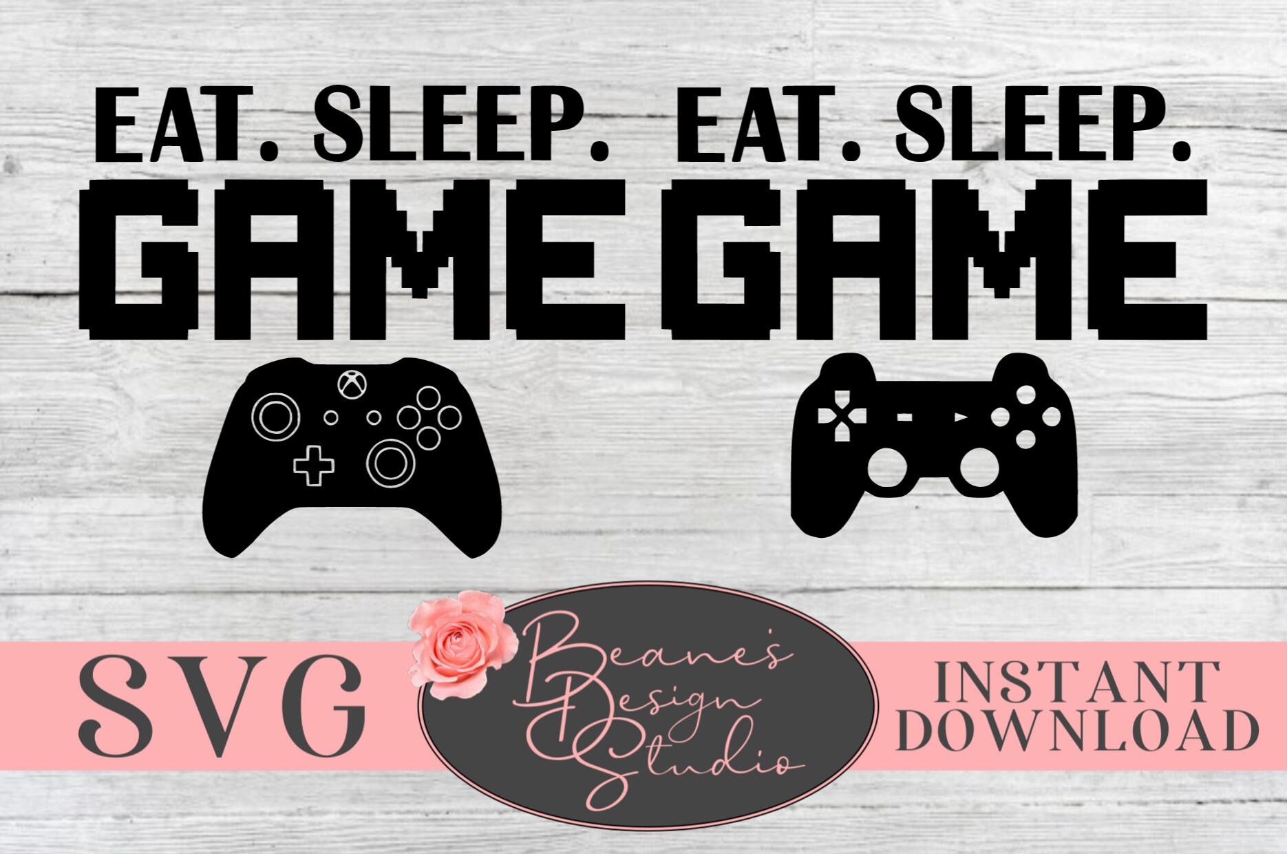 Eat Sleep Game SVG Eat Sleep Game Xbox Playstation Design | Etsy