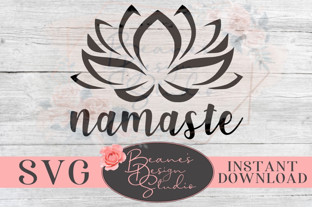 Namaste SVG Design Namaste Decal Svg Boho Hippie Yoga SVG Design ...
