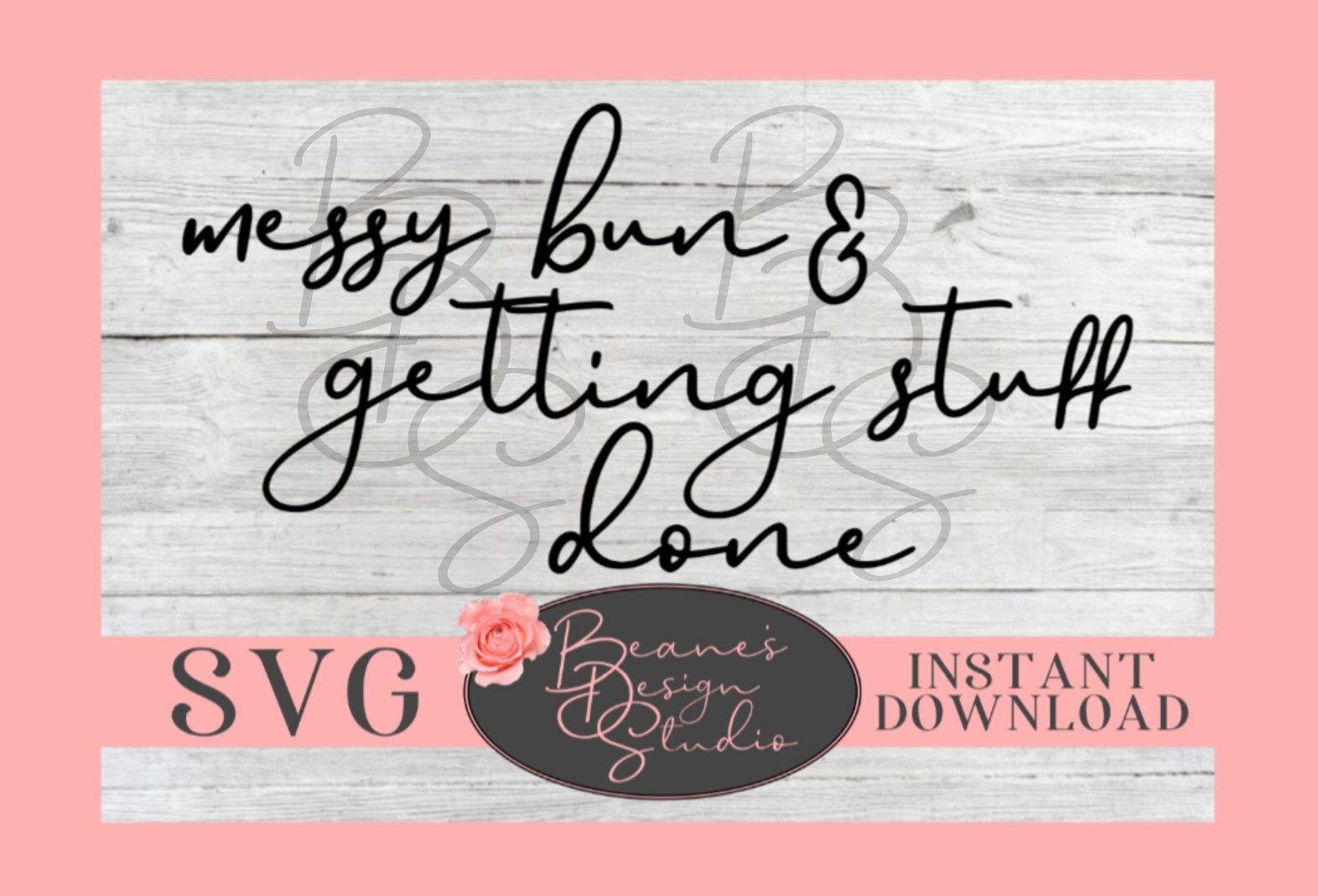 Messy Bun & Getting Stuff Done SVG Design Laptop Decal Svg - Etsy