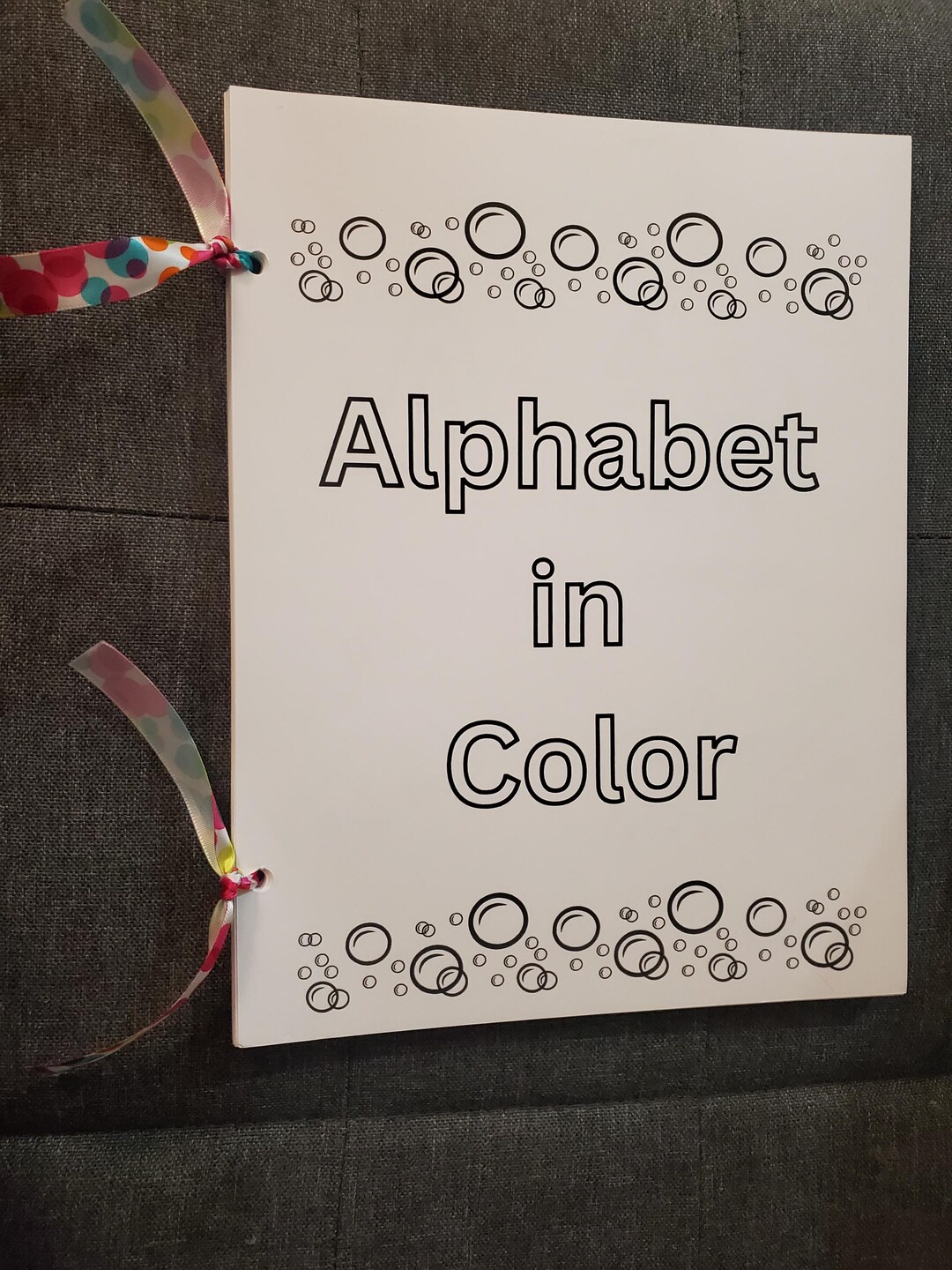 Kids Alphabet Coloring Book - Etsy