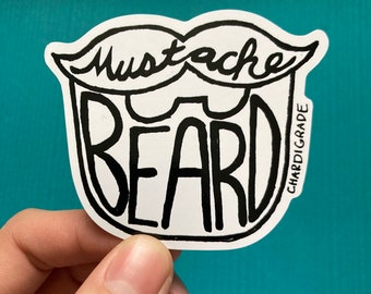 Beard Sticker | Etsy