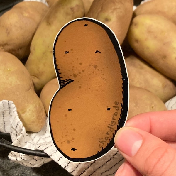 Potato Bumper Sticker - Etsy