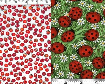 Ladybug fabric | Etsy