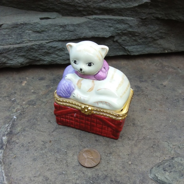 Cat Trinket Box - Etsy