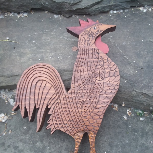 Wood Roosters - Etsy