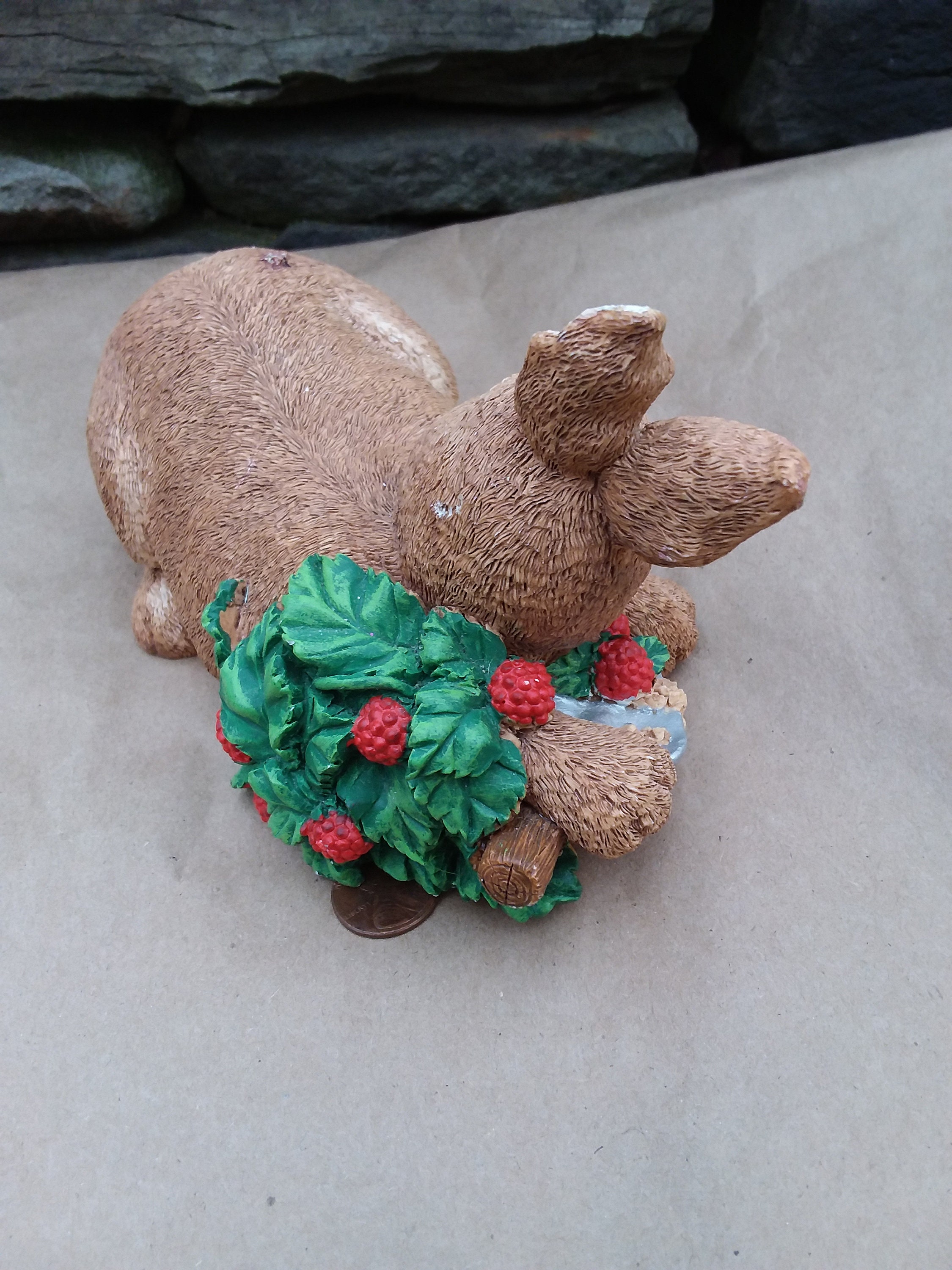 Vintage Brown Bunny Rabbit Music Box Plays oh What a - Etsy