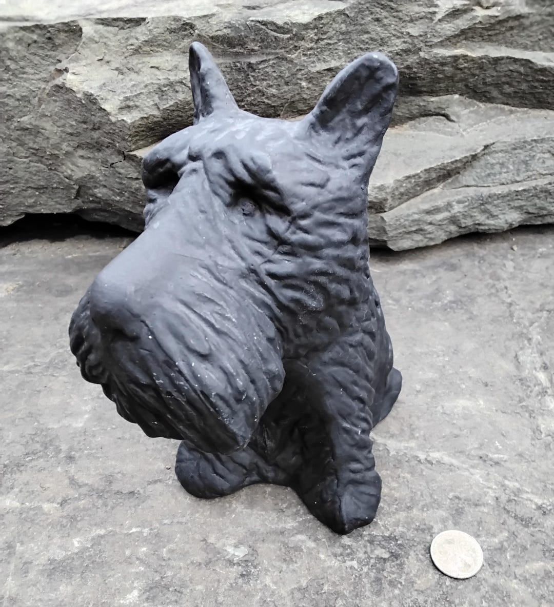 Vintage Chalkware Scottish Terrier Dog Bookend, Scottie Bookend - Etsy