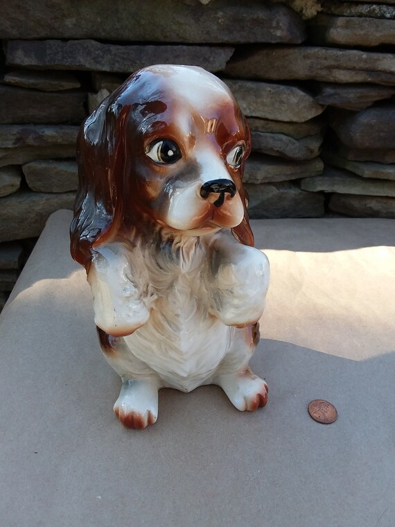 Vintage Cocker Spaniel Dog Figurine Porcelain Spaniel Puppy | Etsy