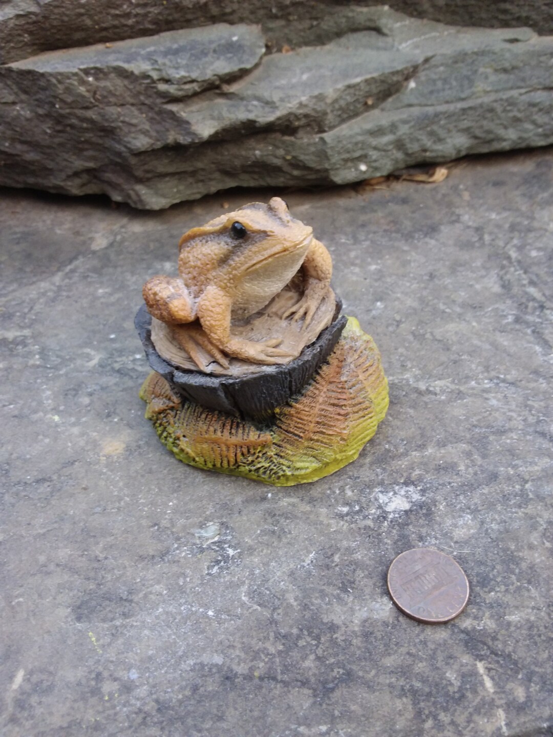 Vintage Brown Pond Frog Figurine, Christopher Holt Arden Animals ...