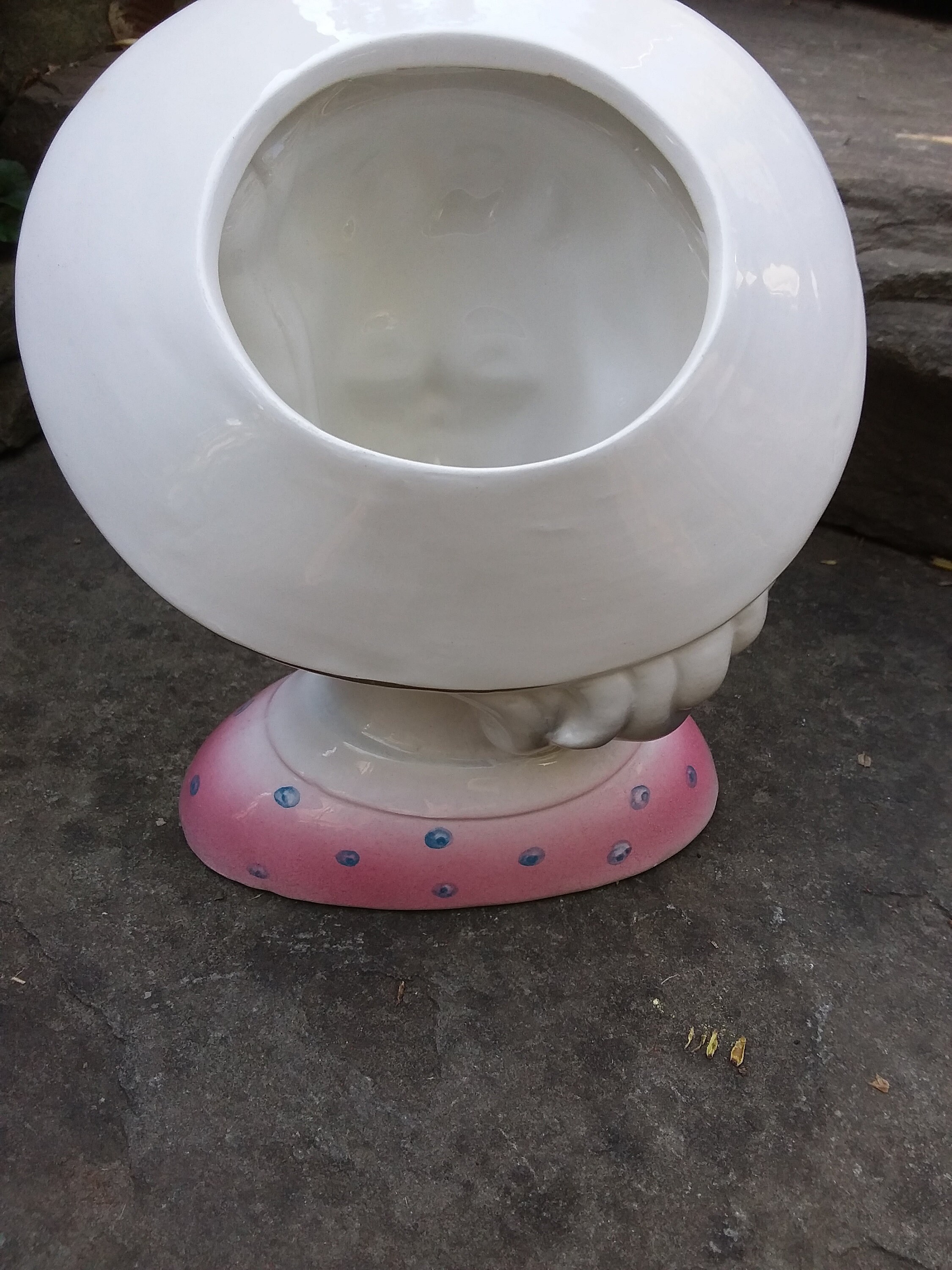 Vintage Lady Head Planter or Vase Ceramic Lady in Hat Head - Etsy