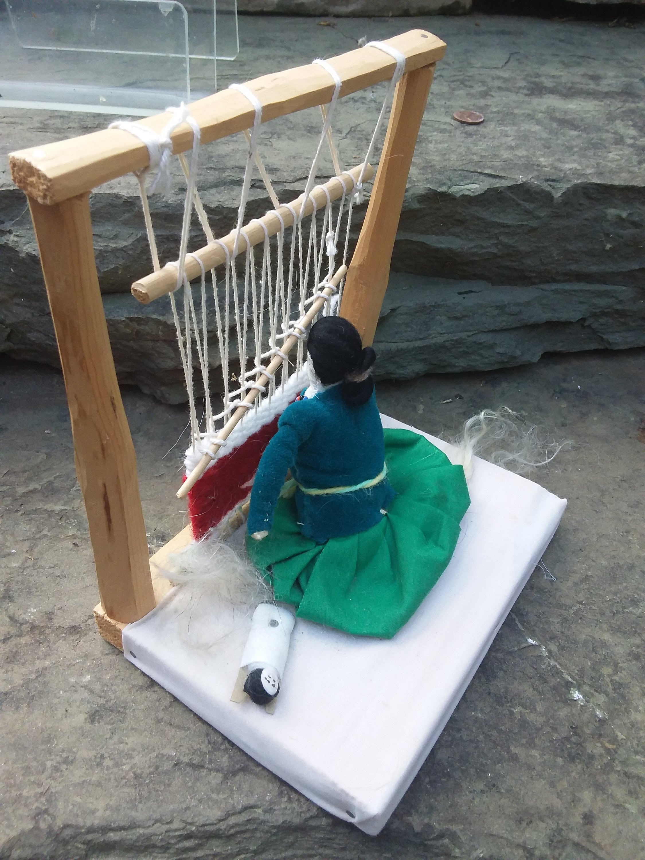 Navajo Women Weaving