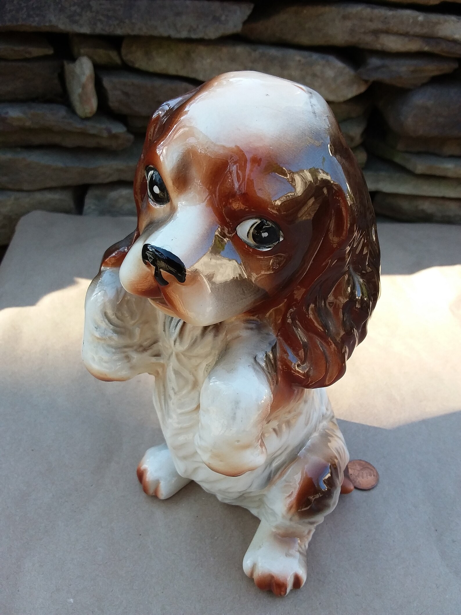 Vintage Cocker Spaniel Dog Figurine Porcelain Spaniel Puppy | Etsy