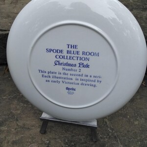 Vintage Spode Blue Room Collection Christmas Plate 2, Victorian Skaters ...