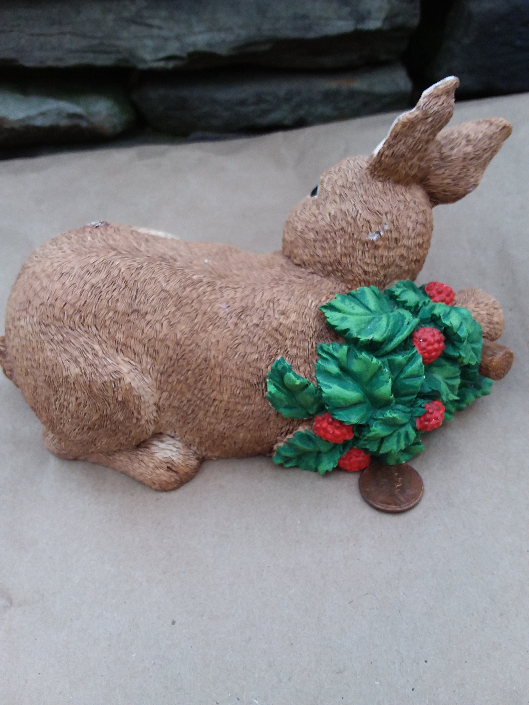 Vintage Brown Bunny Rabbit Music Box Plays oh What a - Etsy