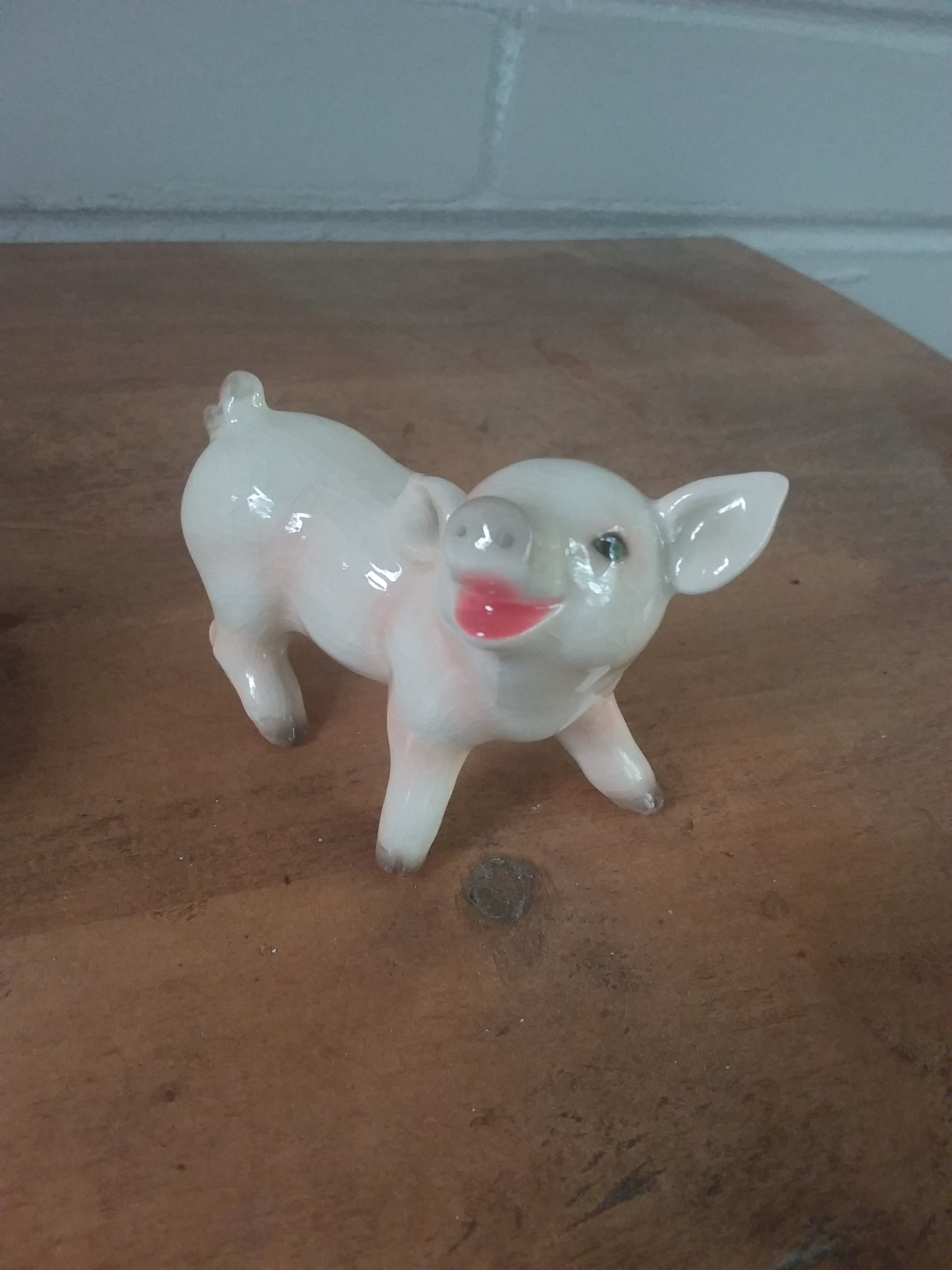 Vintage Goebel Porcelain Pigs Sleeping and Happy Piglet - Etsy